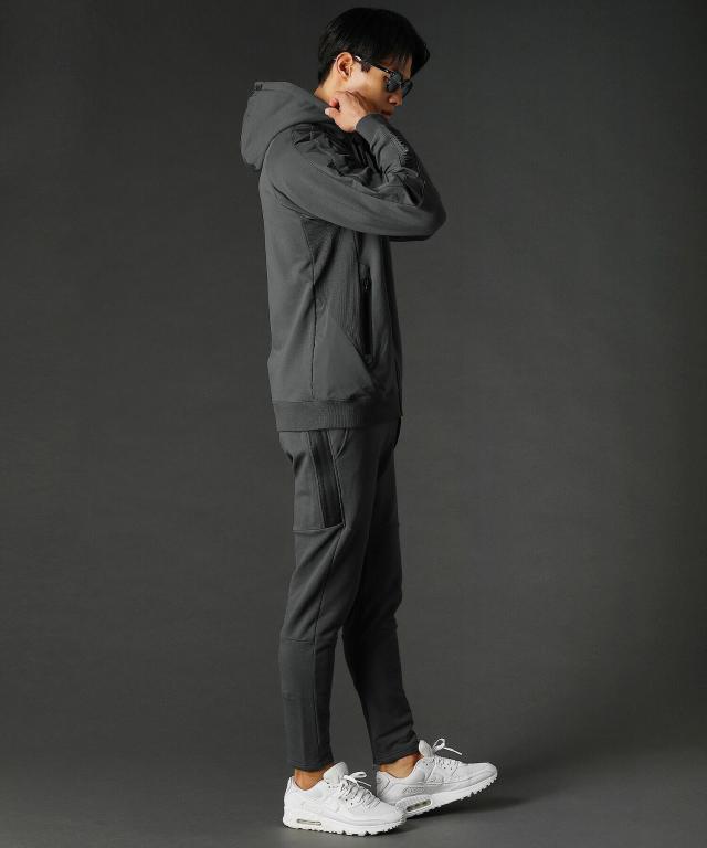 レジェス（REZES）/＜LUXE/R＞ナイロンツイル切替裏起毛ハイネック止水