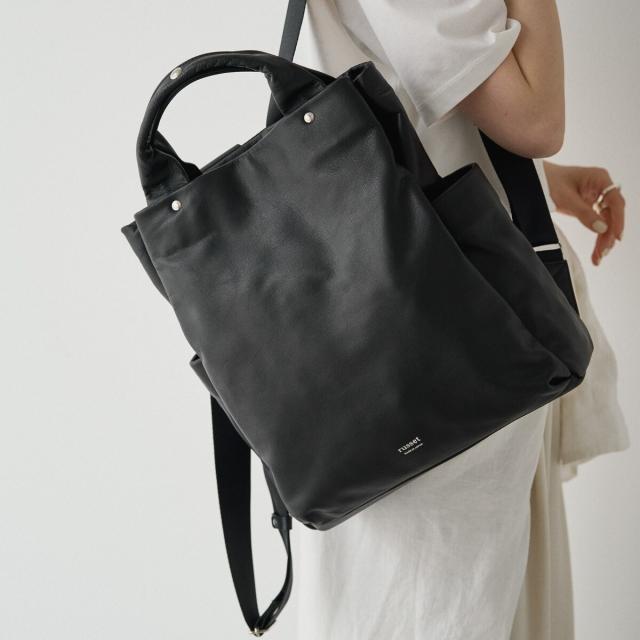 ラシット（russet）/［約10リットル/690g］2ハンドルレザーリュックサック(SF−259)