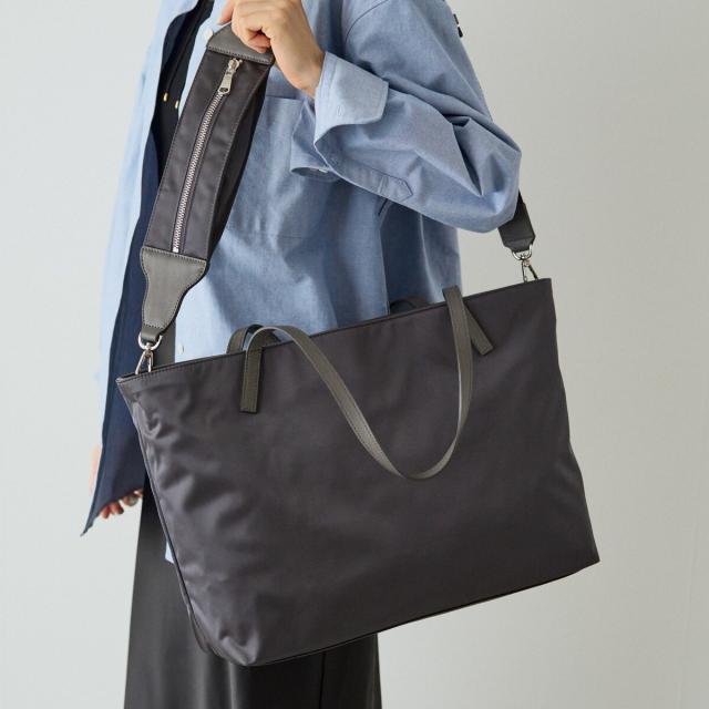 ラシット（russet）/【2025AW新作】《ファスナーポケット付きショルダーベルト》2wayトートバッグ(SF−266)