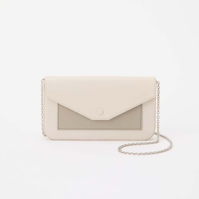 ラシット（russet）/バイカラーレザーウォレットショルダー(SO−438)