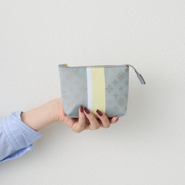 ラシット（russet）/ラインプリントポーチ S(Z−227)