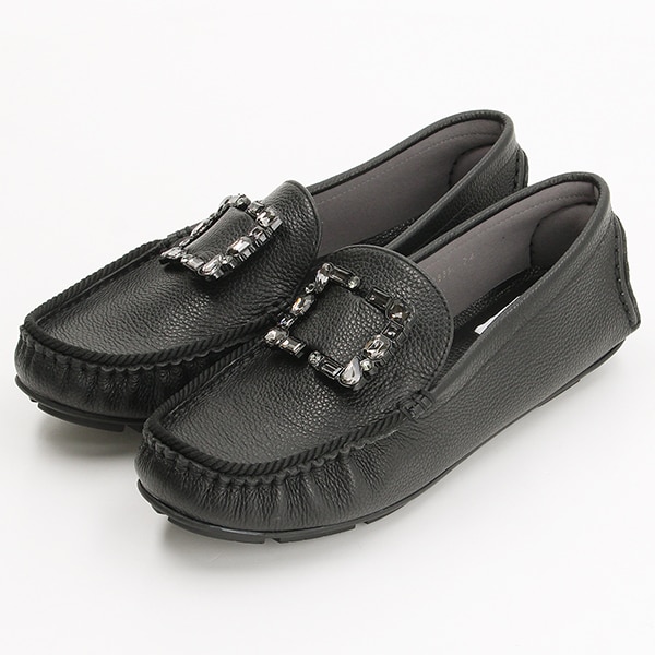 ランバン オン ブルー（LANVIN en Bleu）/ビジューモチーフドライビングシューズ