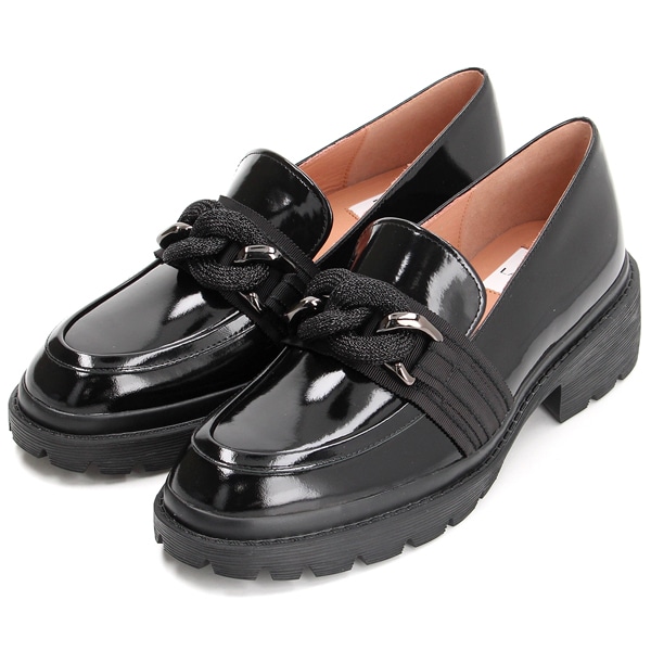 ランバン オン ブルー（LANVIN en Bleu）/チェーンモチーフタンクソールローファー