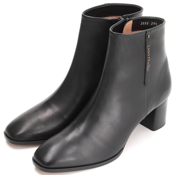 ランバン オン ブルー（LANVIN en Bleu）/スクエアトゥショートブーツ