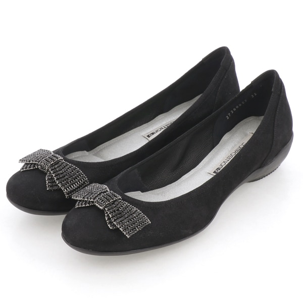 コンポジション9（composition9）/ラインストーンリボンコンフォートパンプス