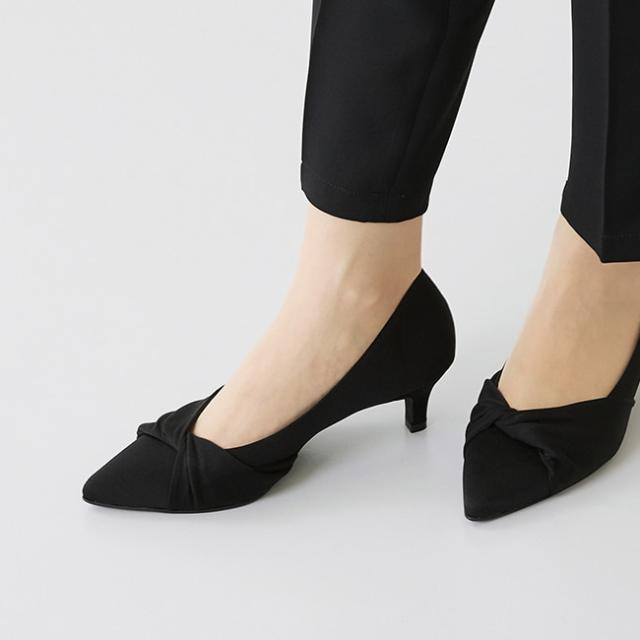 ウェレッグセレクト（welleg select）/ターバンリボン ポインテッドトゥ パンプス