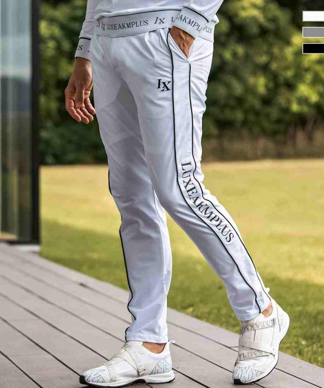 リュクスエイケイエムプラス（LUXEAKMPLUS）/LUXEAKMPLUSゴルフ トリコットストレッチラインパンツ