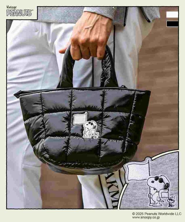 リュクスエイケイエムプラス（LUXEAKMPLUS）/LUXEAKMPLUS ゴルフ【スヌーピー】パデッドミニトートバッグ