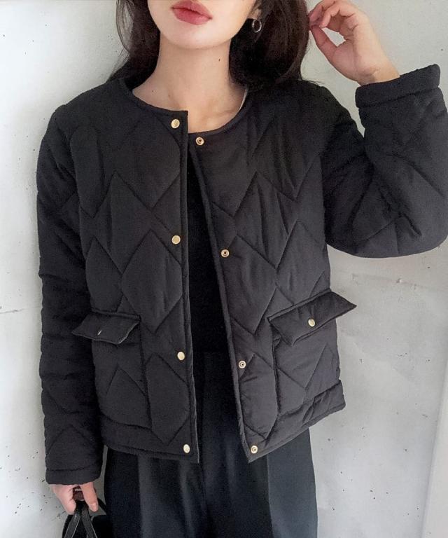 ラウアー（LAUIR）/金釦キルティングジャケット