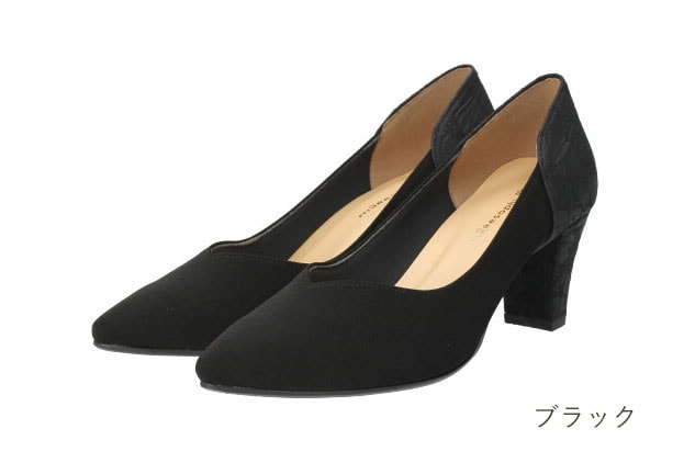 マーレマーレ（maRe maRe）/撥水Vカットサテンパンプス MT202511