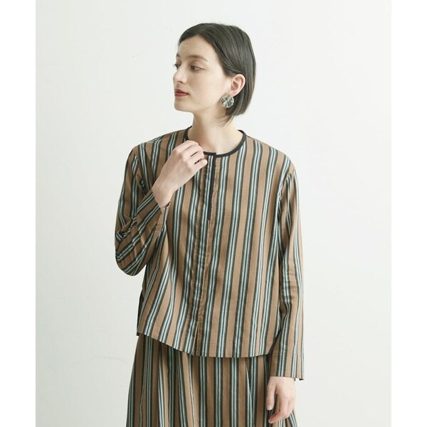 ジョルジュ・レッシュ/【セットアップ対応】ストライプブラウス