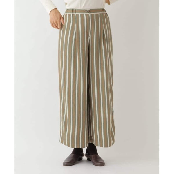ヒロコビス（hirokobis）/【小さいサイズ】ストライプパターンワイドパンツ