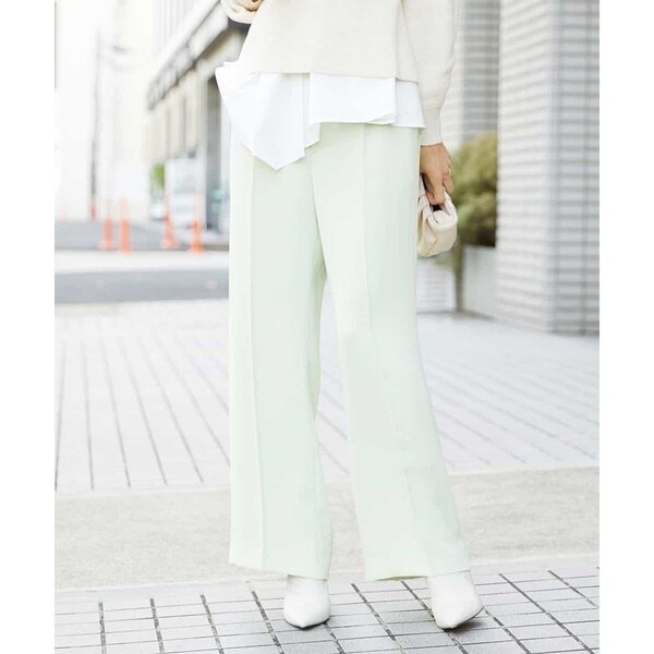 ミッシェルクラン（MICHEL ）/[小さいサイズ]ダブルクロスセミフレアパンツ