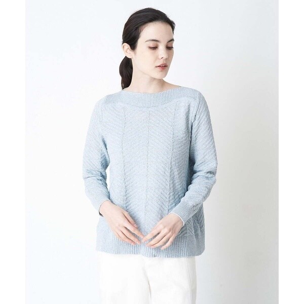 クリスチャンオジャール/ボートネックラメニット