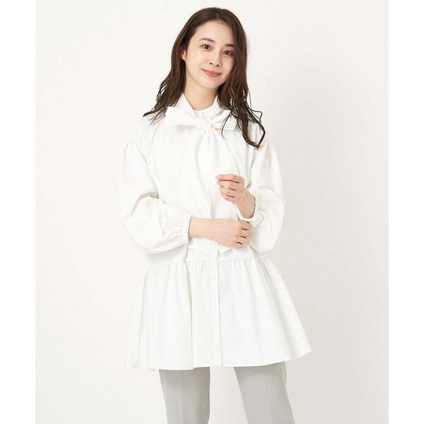 MK ミッシェルクラン（MK MICHEL  ）/【小さいサイズ】ボウタイ付き2wayブラウス/洗える