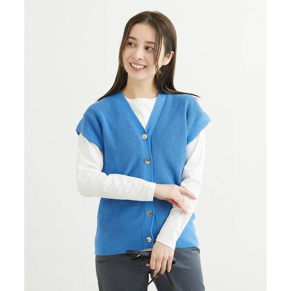 MK ミッシェルクラン（MK MICHEL  ）/【小さいサイズ】ニットベスト×ロンTツインセット/洗える