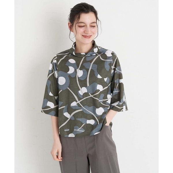 ジャンニ・ロ・ジュディチェ/[日本製]ラミーテンジクプリントカットソー