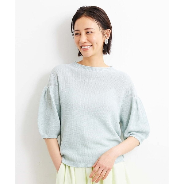 ミッシェルクラン/[小さいサイズ]ホールガーメント(R)パフスリーブニット