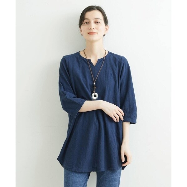 ジャンニ・ロ・ジュディチェ（GIANNI LO GIUDICE）/異素材ミックスジャカードチュニック