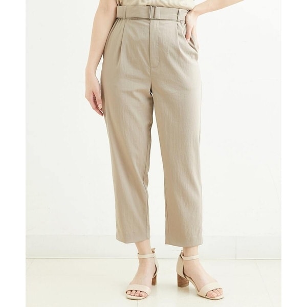 MK ミッシェルクラン/【小さいサイズ】ベルト付きテーパードパンツ/洗える