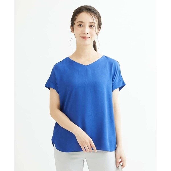 MK ミッシェルクラン（MK MICHEL  ）/【小さいサイズ】シフォンTブラウス/洗える