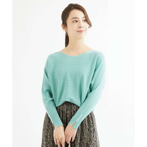 MK ミッシェルクラン（MK MICHEL  ）/【小さいサイズ】ドルマンスリーブハイゲージニット/洗える