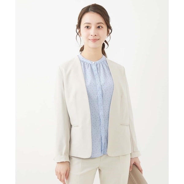 MK ミッシェルクラン（MK MICHEL  ）/【小さいサイズ】カラーレスジャケット/セットアップ対応/洗える