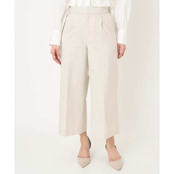 MK ミッシェルクラン（MK MICHEL  ）/【小さいサイズ】ストレッチワイドクロップドパンツ/洗える