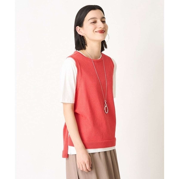 ジョルジュ・レッシュ（ES RECH）/[日本製]ペーパーヤーンニットベスト