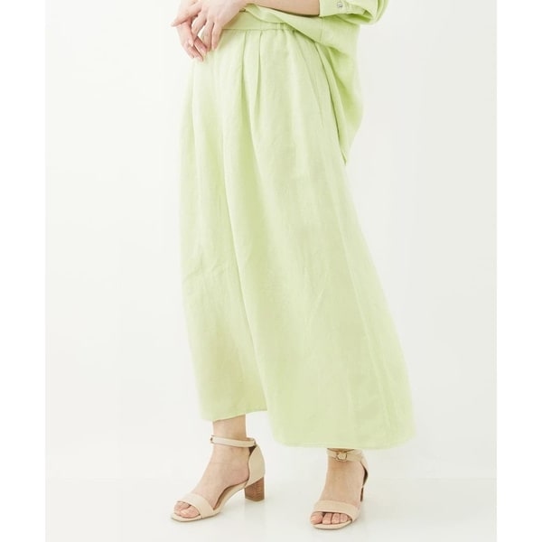 MK ミッシェルクラン（MK MICHEL  ）/【小さいサイズ】リネン混ワイドパンツ/洗える