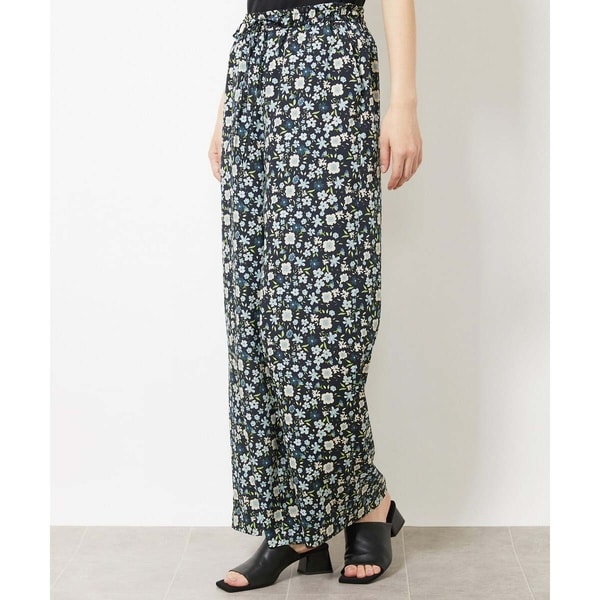 ミッシェルクラン（MICHEL ）/[小さいサイズ]フラワープリントリラクシーパンツ(オリジナルプリント)