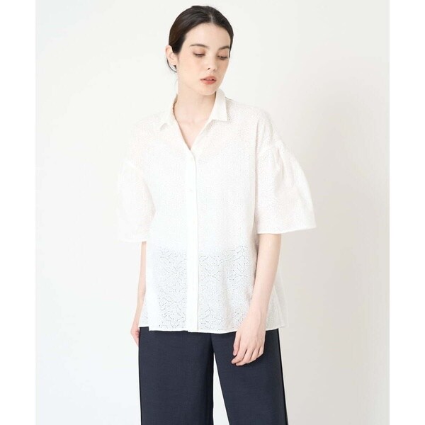 クリスチャンオジャール（christianaujard）/アイレット刺繍ブラウス