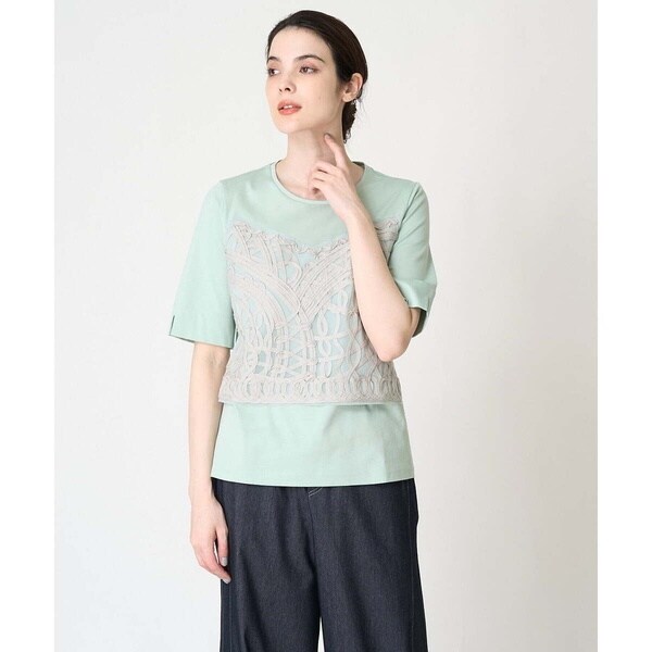 クリスチャンオジャール（christianaujard）/オーガニック刺繍デザインTシャツ