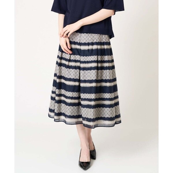 クリスチャンオジャール（christianaujard）/オリジナルラメボーダージャガードスカート