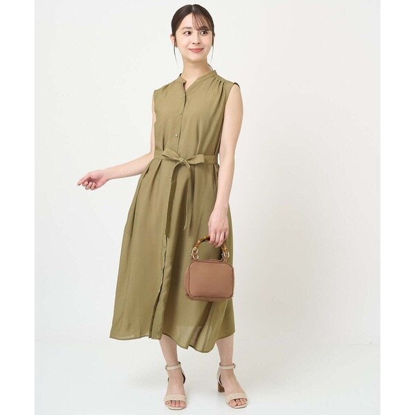 MK ミッシェルクラン（MK MICHEL  ）/【小さいサイズ】スキッパーカラー2wayワンピース/洗える