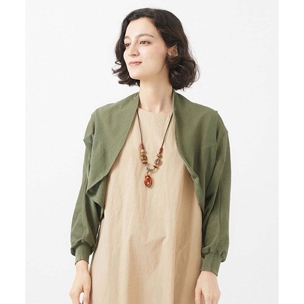 ジャンニ・ロ・ジュディチェ（GIANNI LO GIUDICE）/天竺ドレープニットカーディガン[上下2WAY]