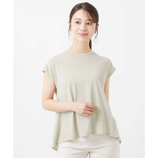 MK ミッシェルクラン（MK MICHEL  ）/【小さいサイズ】ジャージーラメTシャツ/洗える