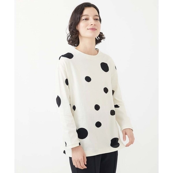 ジャンニ・ロ・ジュディチェ（GIANNI LO GIUDICE）/[日本製]ドット柄ジャガードカットソー