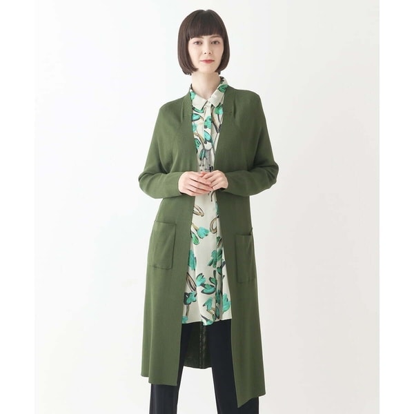 ヒロコビス（hirokobis）/【小さいサイズ】リブロングニットカーディガン