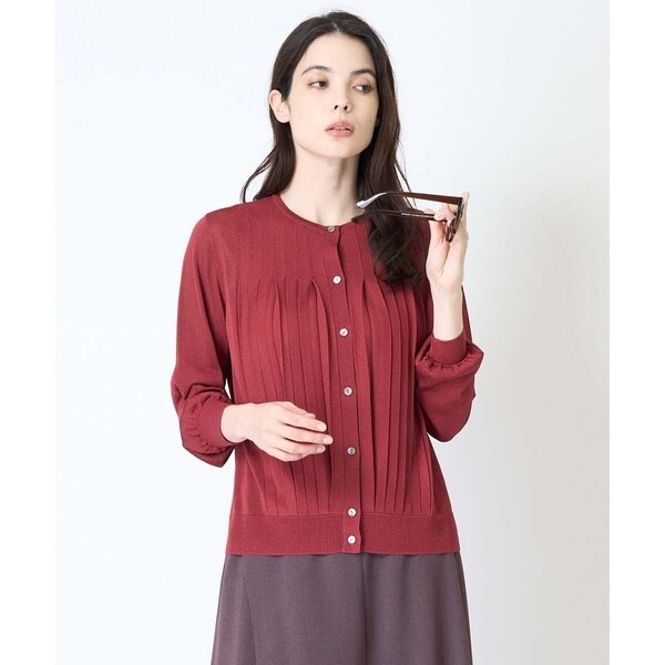 クリスチャンオジャール（christianaujard）/[ドライタッチ]プリーツデザインカーディガン