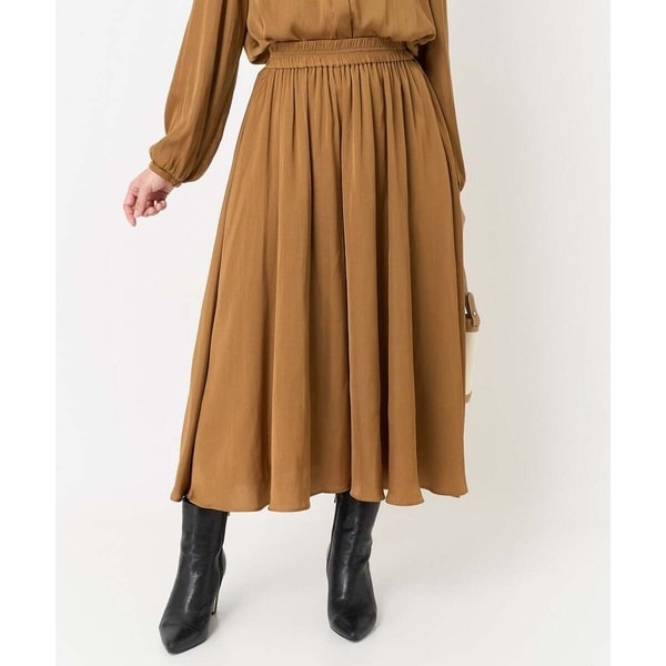 MK ミッシェルクラン（MK MICHEL  ）/【小さいサイズ】起毛サテンガウチョパンツ/洗える