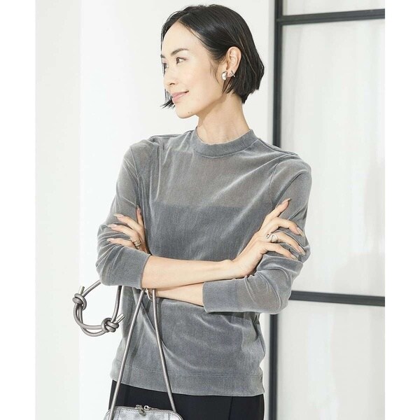 ミッシェルクラン（MICHEL ）/[小さいサイズ]ナイロンチュールフロッキーカットソー