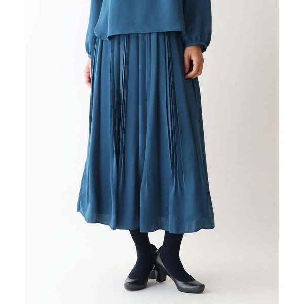 ヒロコビス（hirokobis）/【小さいサイズ】ソフトサテンプリーツスカート /洗える