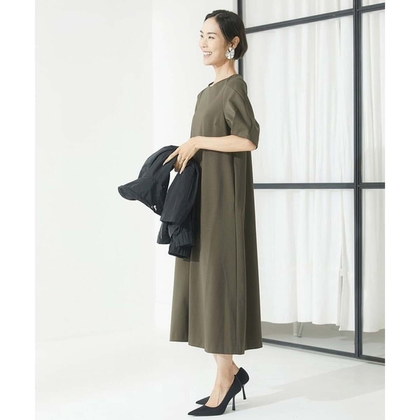 ミッシェルクラン（MICHEL ）/[小さいサイズ]ボリュームスリーブポンチワンピース