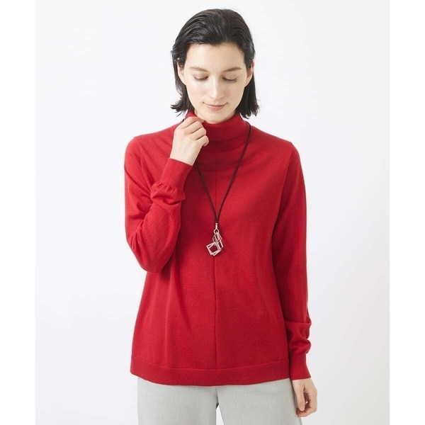 ジョルジュ・レッシュ（ES RECH）/[アンサンブル対応]ハイゲージウールタートルネックAラインニット