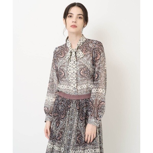 クリスチャンオジャール（christianaujard）/[セットアップ対応]クラシカルモダン更紗プリントブラウス