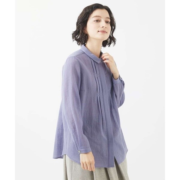 ジャンニ・ロ・ジュディチェ（GIANNI LO GIUDICE）/ウールガーゼワッシャーブラウス