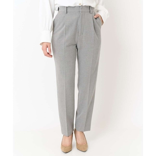 MK ミッシェルクラン（MK MICHEL  ）/【小さいサイズ】ツイード調両面起毛テーパードパンツ/洗える