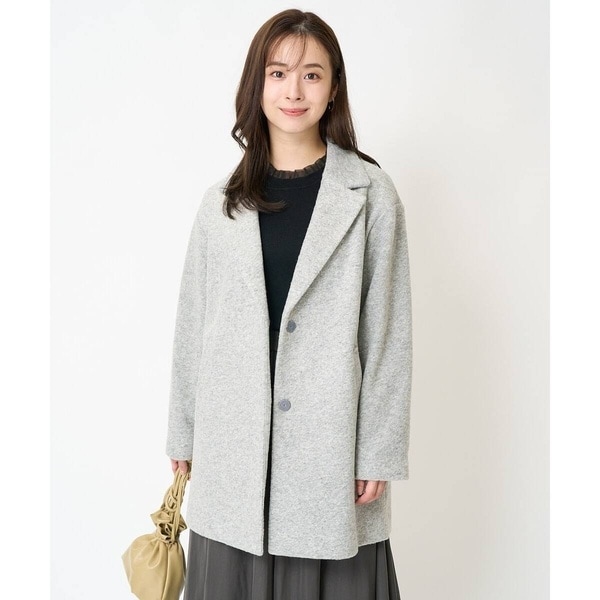 MK ミッシェルクラン（MK MICHEL  ）/【小さいサイズ】スライバーラメミドル丈コート