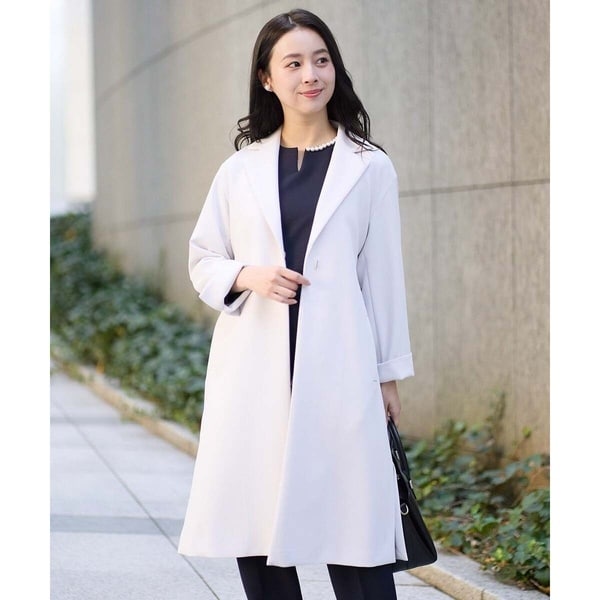 MK ミッシェルクラン（MK MICHEL  ）/【小さいサイズ】ライトダブルクロスチェスターコート/洗える